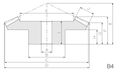 Buy SB1-4515 Steel Bevel Gear or Pinion Shaft Online | KHK Bevel Gears